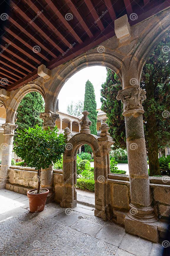 Vertical Shot of the Hall of the Monastery of Yuste Surrounded by ...
