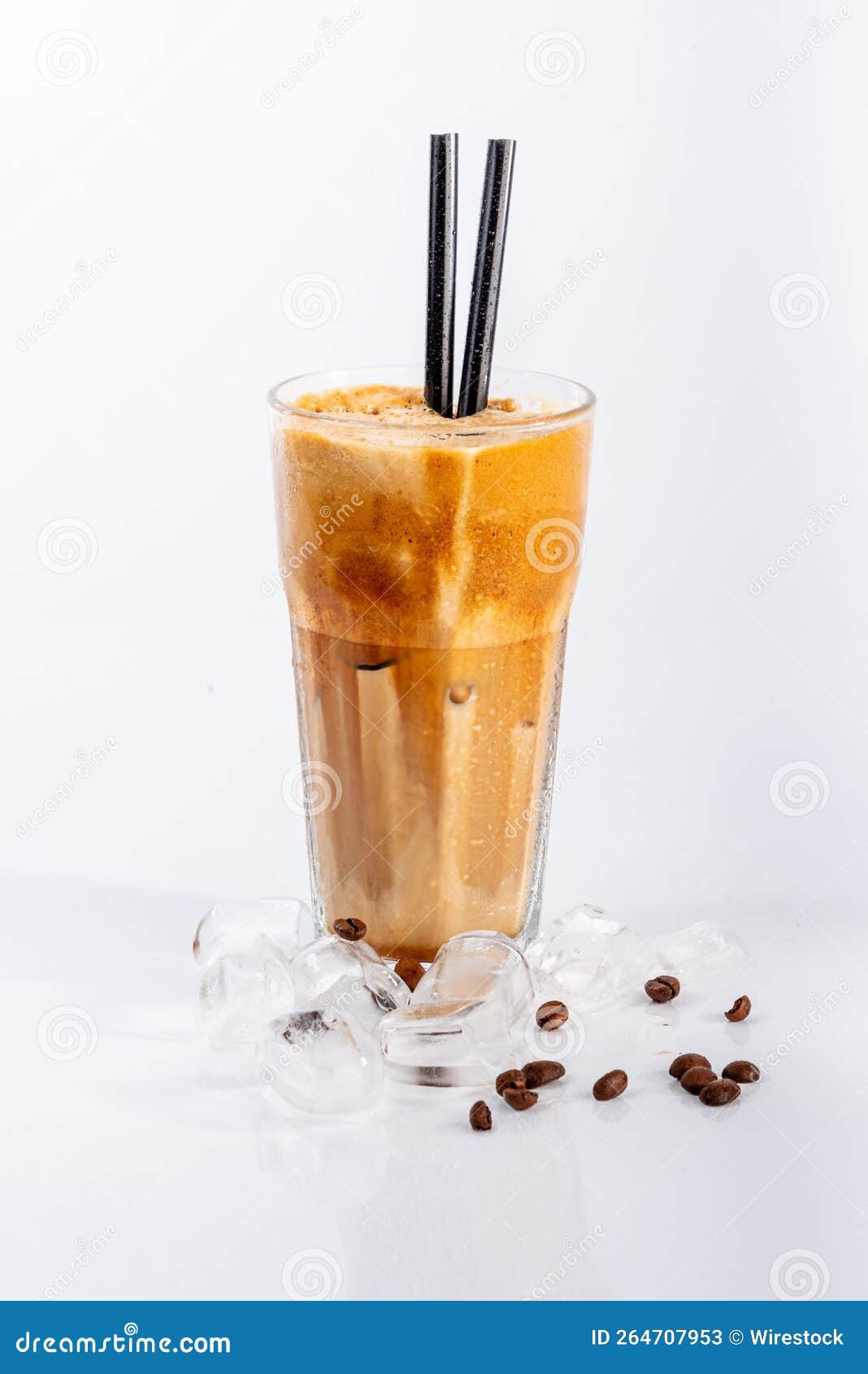 Vertical Shot of an Iced Coffee Stock Image - Image of vertical, cool ...