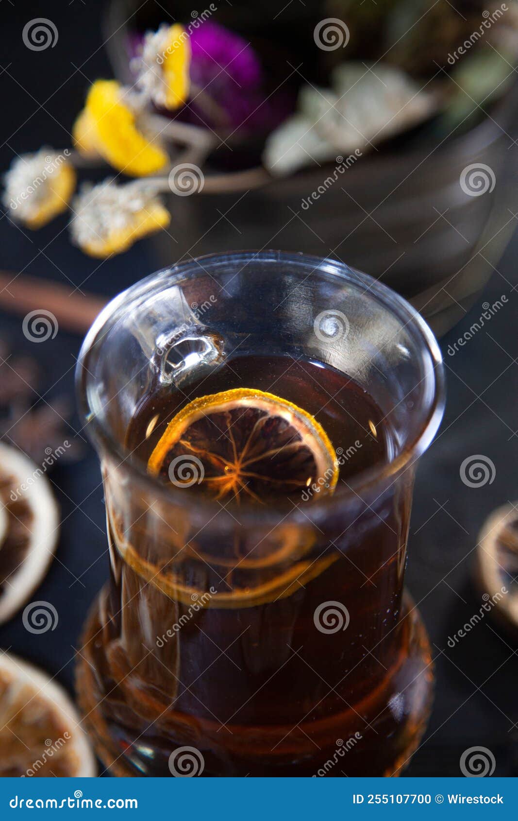 Vertical Shot of an Iced Tea in a Jar Stock Photo - Image of glasses ...