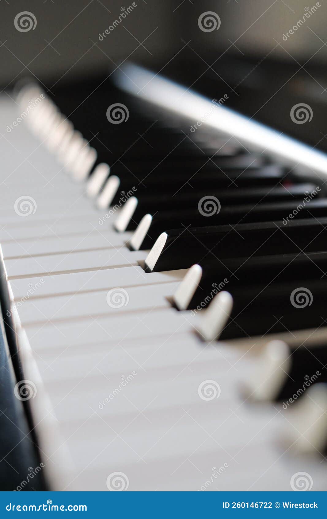 Vertical Shot of the Keys of a Piano Stock Photo - Image of equipment ...