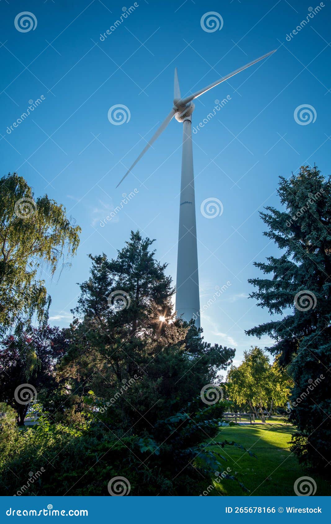 Vertical Shot of a Large Electric Windmill in Toronto Editorial Photo ...