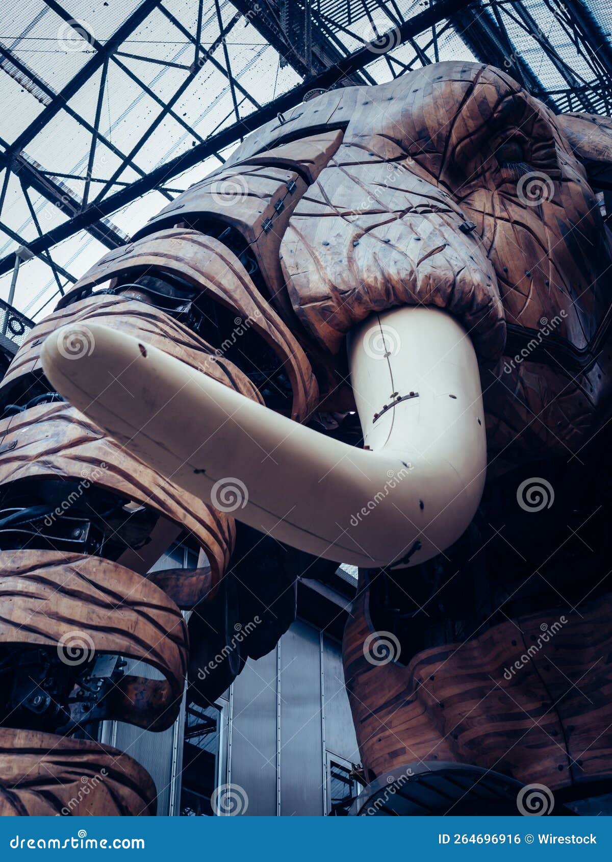 Vertical Shot of the Le Grand Elephant in Nantes Editorial Photo ...