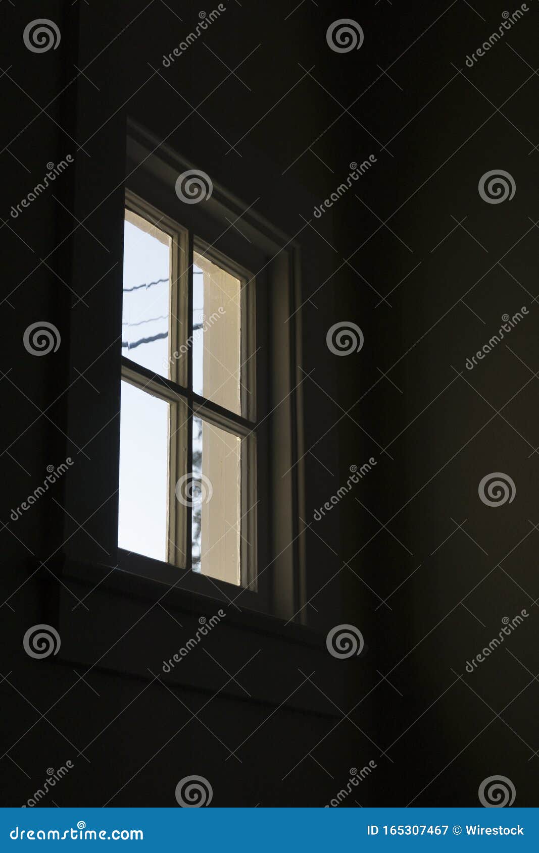 Vertical Shot of the Light Coming Inside through a Window Stock Image ...