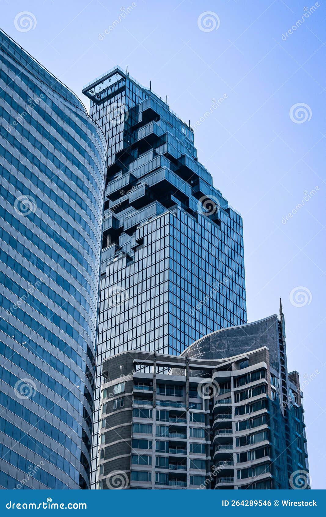 Vertical Shot of the Mahanakorn Tower in Bangkok Editorial Photo ...
