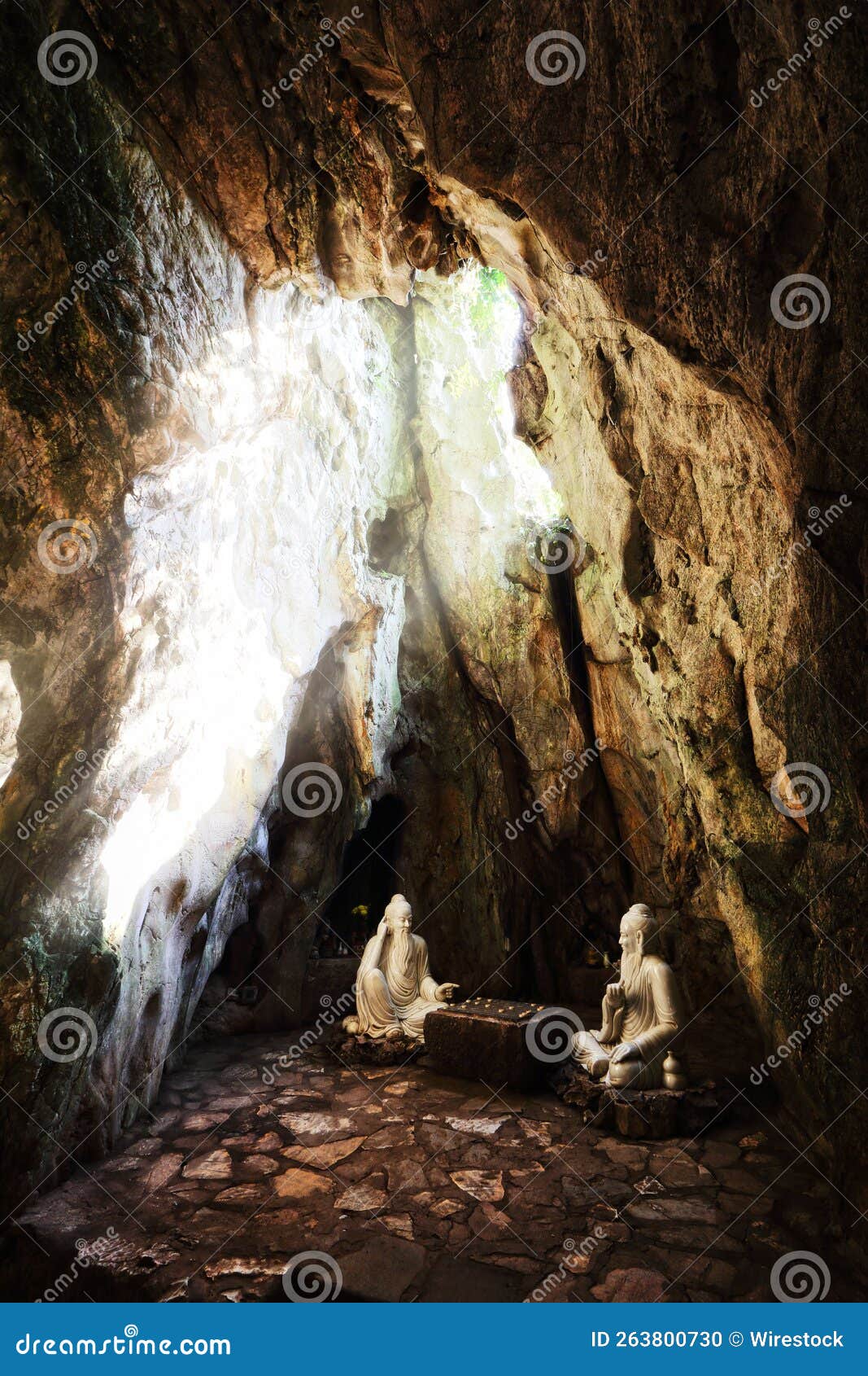 Vertical Shot of Marble Mountains Temple Cave Stock Photo - Image of ...