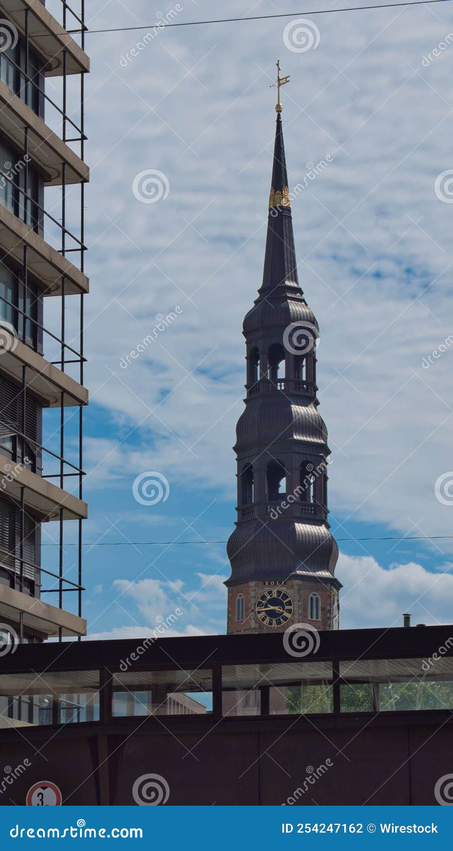 Vertical Shot of Modern Buildings in Hamburg, Germany Stock Photo ...