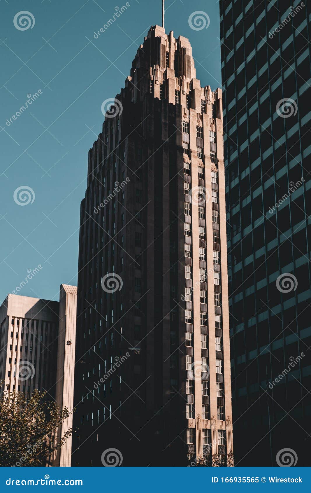 Vertical Shot of a Modern High Rise Business Building Touching the Sky ...