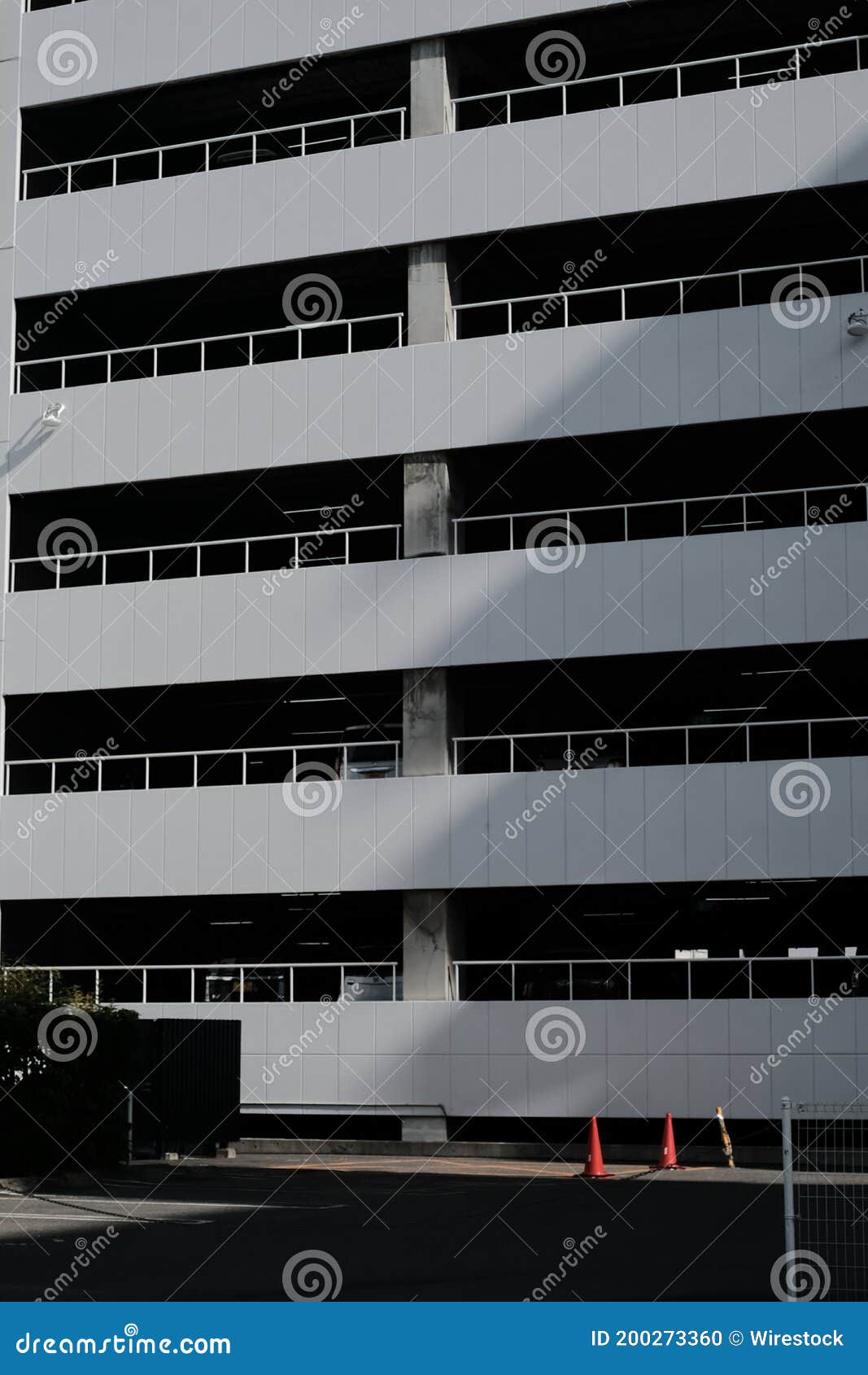 Vertical Shot of a Modern Monotone Building Stock Photo - Image of ...