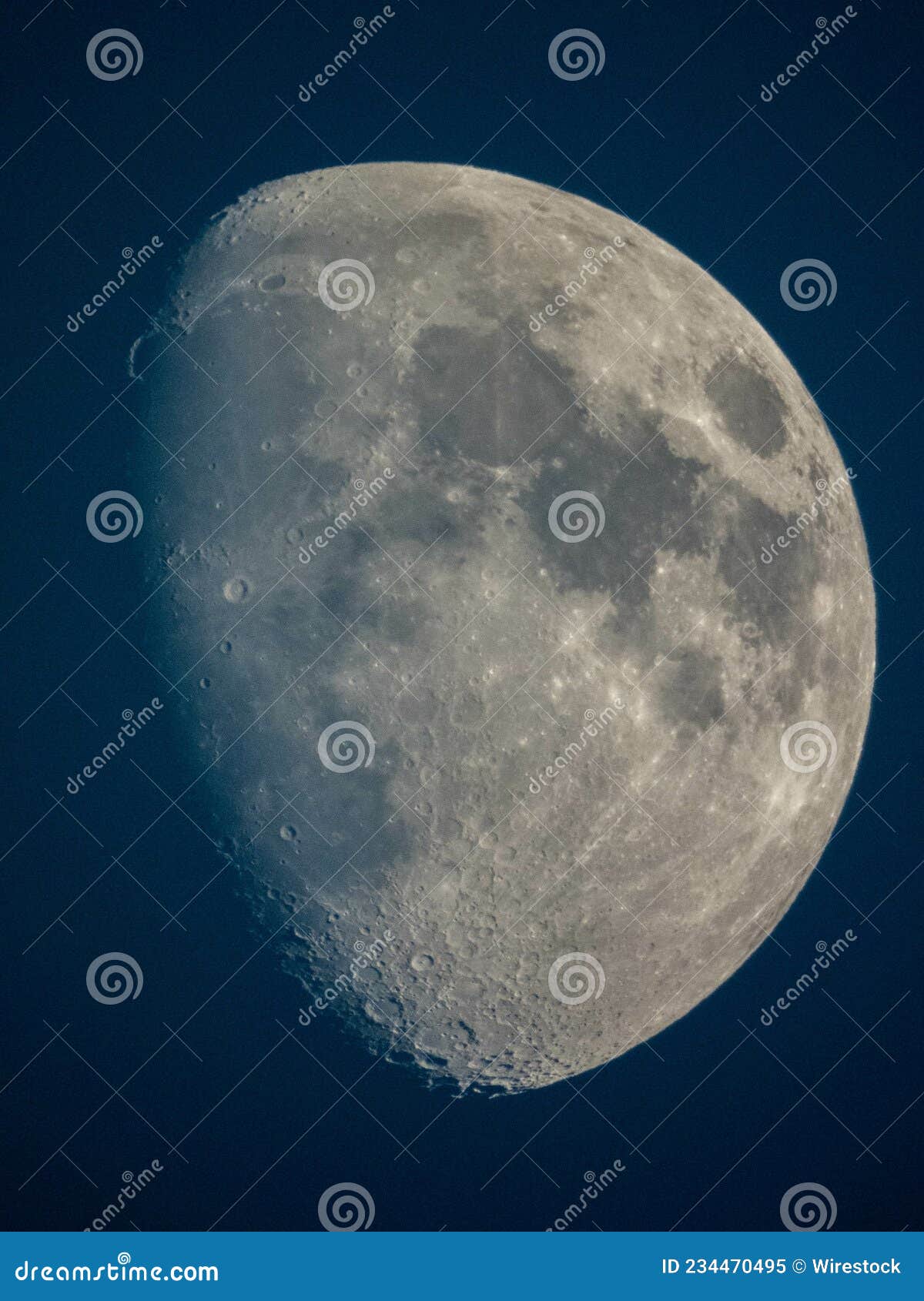 Vertical Shot of the Moon on the Night Sky Stock Image - Image of ...