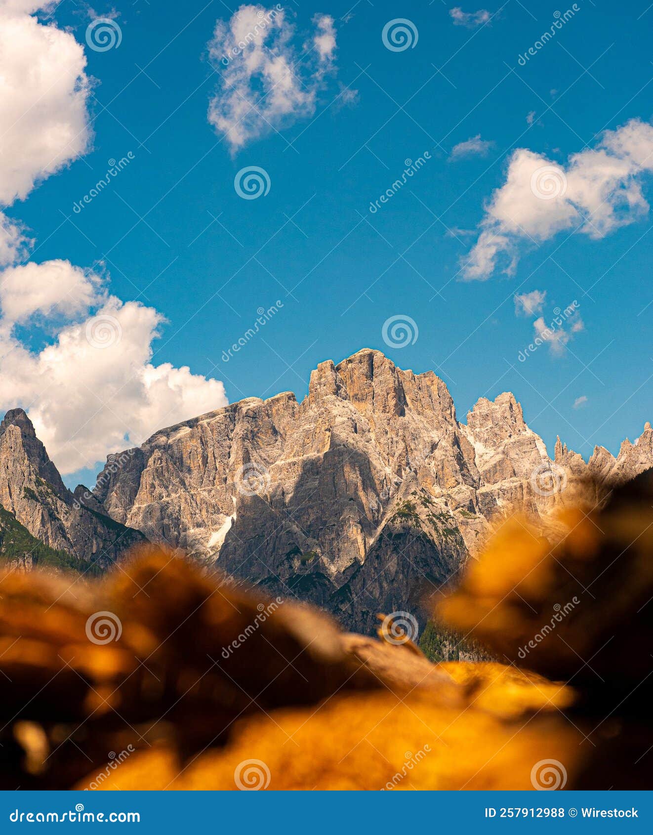 Vertical Shot of a Mountain Range Landscape Stock Photo - Image of ...
