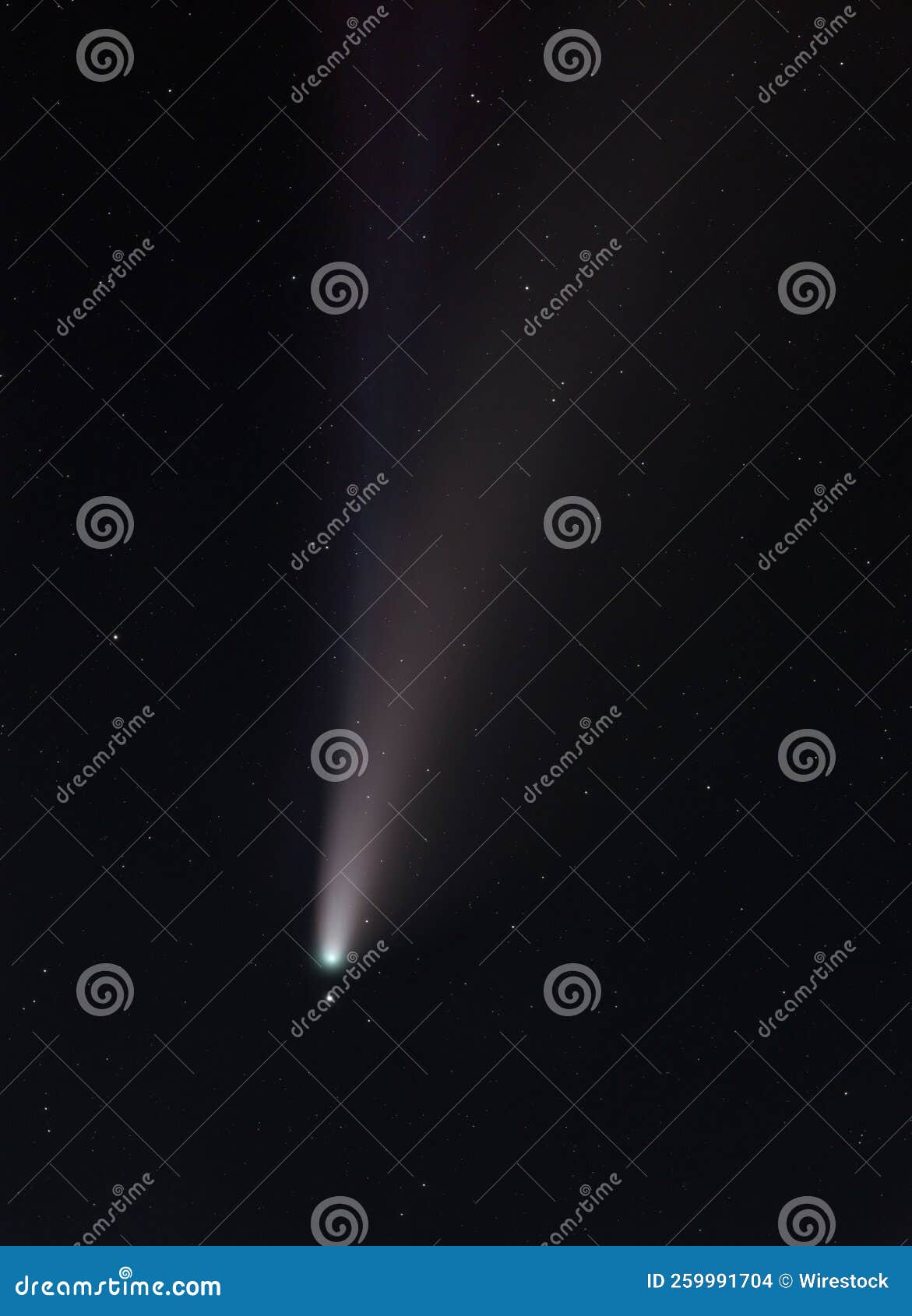 Vertical Shot of the NEOWISE Comet Sky in the Dark Sky Stock Photo ... Vertical Shot of the NEOWISE Comet Sky in the Dark Sky Stock Photo ...