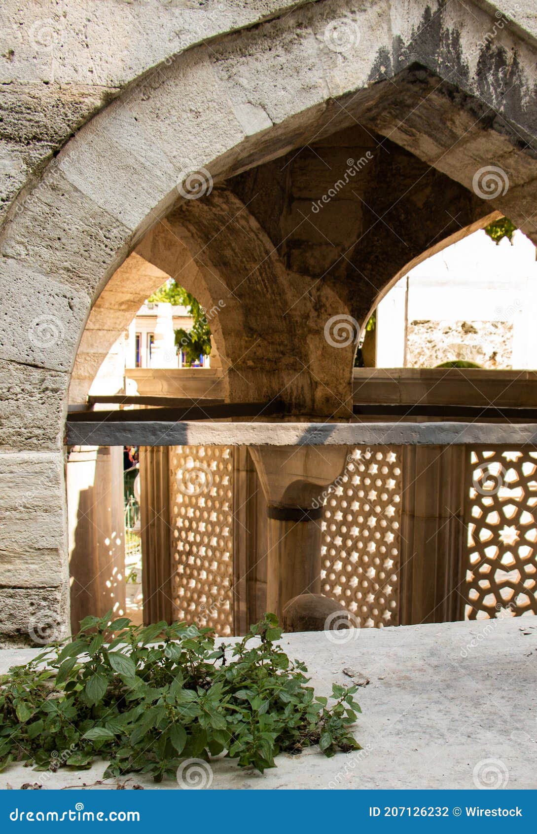 Vertical Shot of the Old Arch Structure in a Building Stock Photo ...