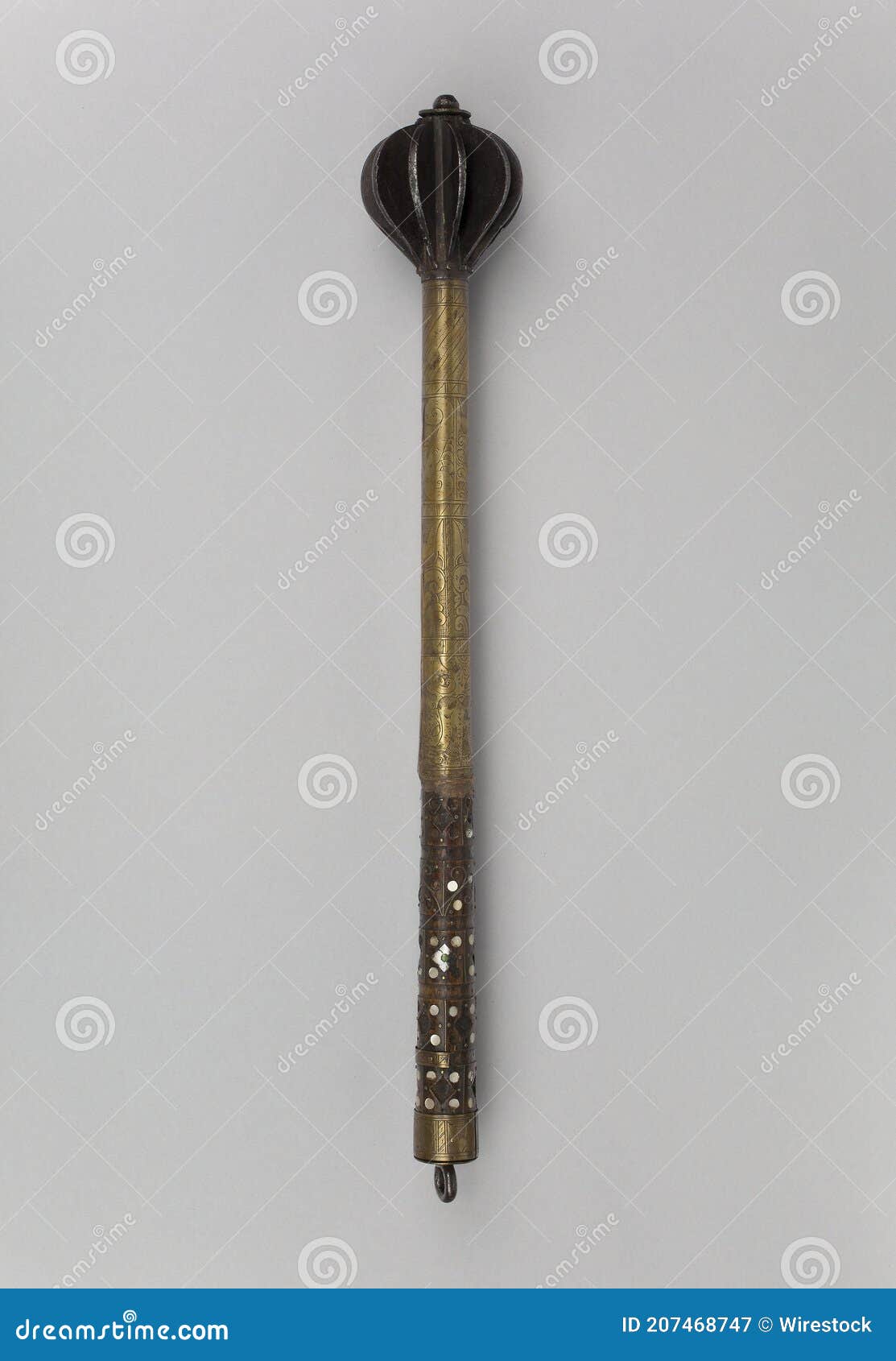 Vertical Shot of an Old Scepter Isolated on White Background Stock ...