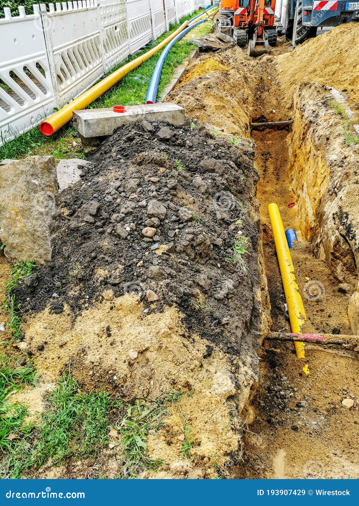Vertical Shot of a Pipeline Installation Stock Image - Image of ...