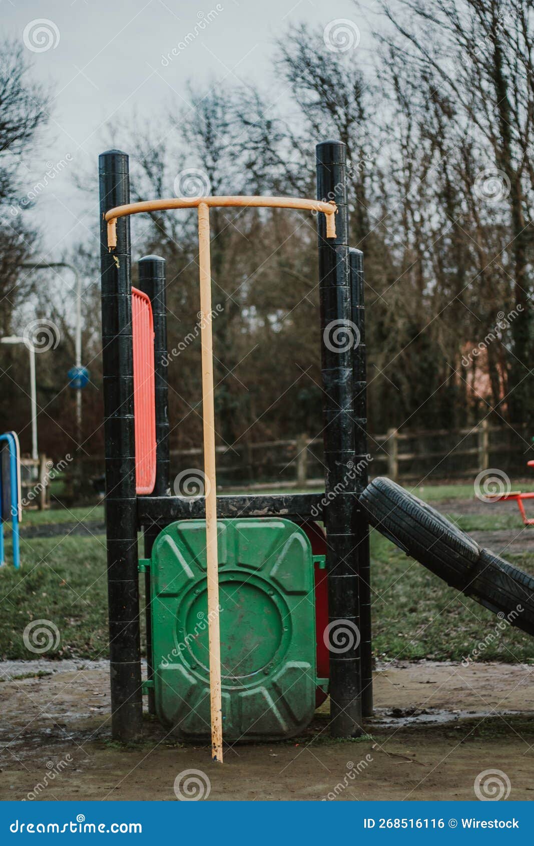 Vertical Shot of a Playground for Children Stock Photo - Image of ...
