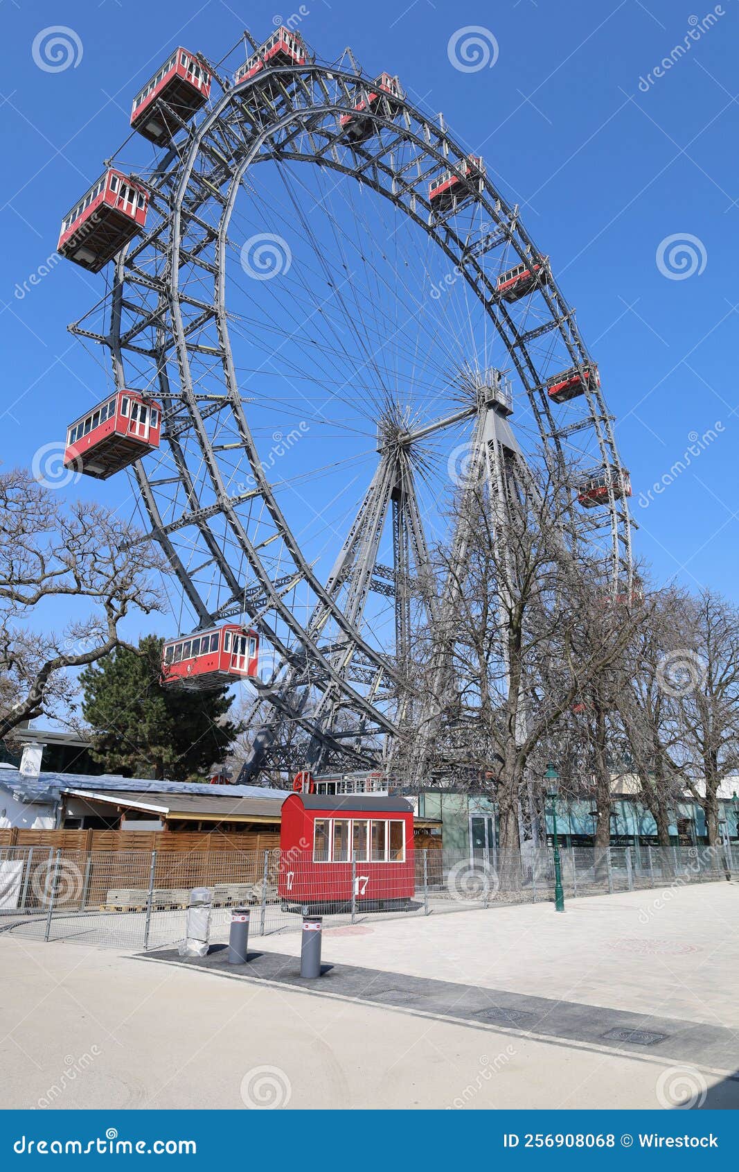 Vertical Shot of the Prater Ferris Wheel during Daytime, Vienna ...