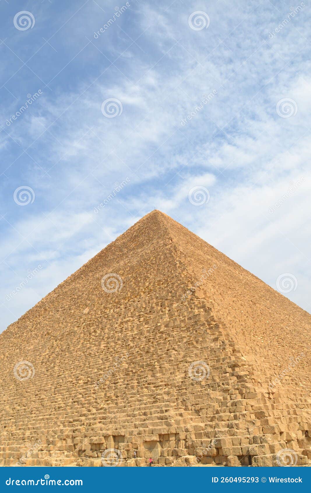 Vertical Shot of a Pyramid in Cairo, Egypt Stock Image - Image of ...