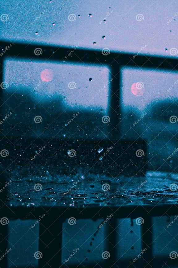 Vertical Shot of Raindrops on a Dark Background Stock Photo - Image of ...