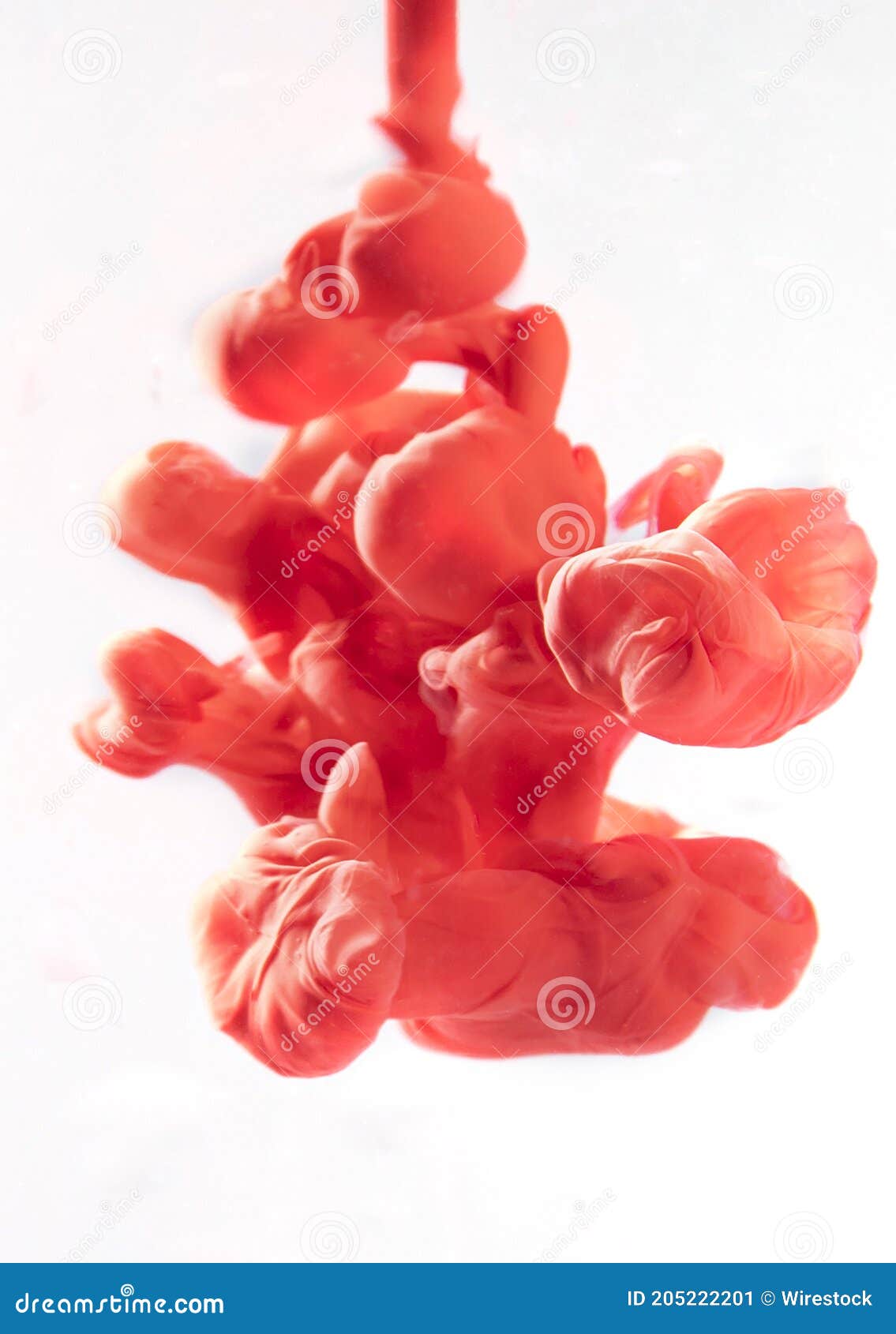 Vertical Shot of Red Ink in the Water Stock Image - Image of decoration ...