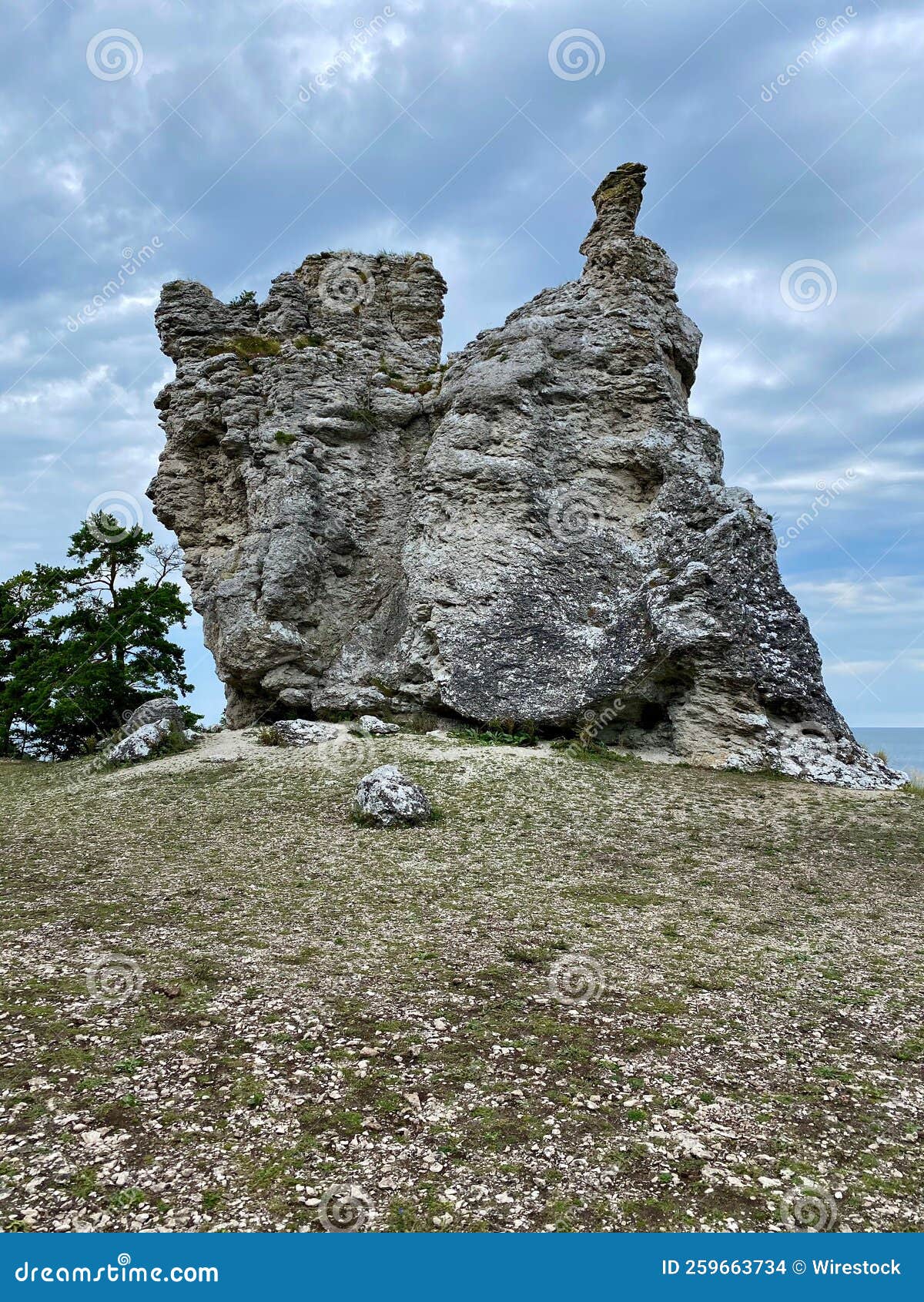 Vertical Shot of a Rock Formation Stock Photo - Image of stone ...