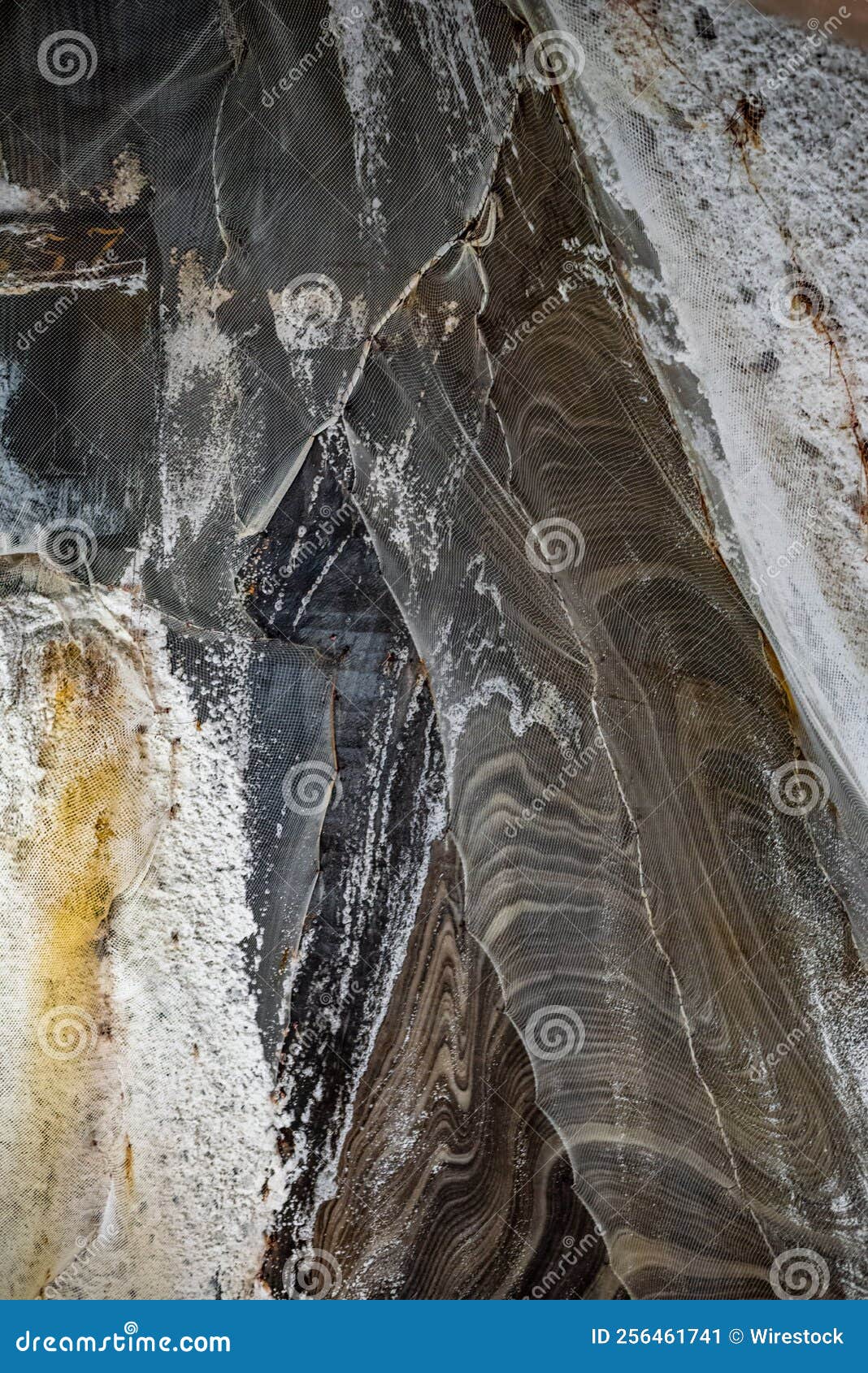 Vertical Shot of a Salt Mine Wall with Beautiful Textures and Patterns ...