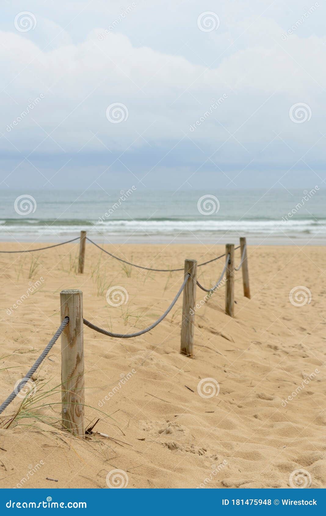 Vertical Shot of Sandy Sand with a White Sky Stock Photo - Image of ...