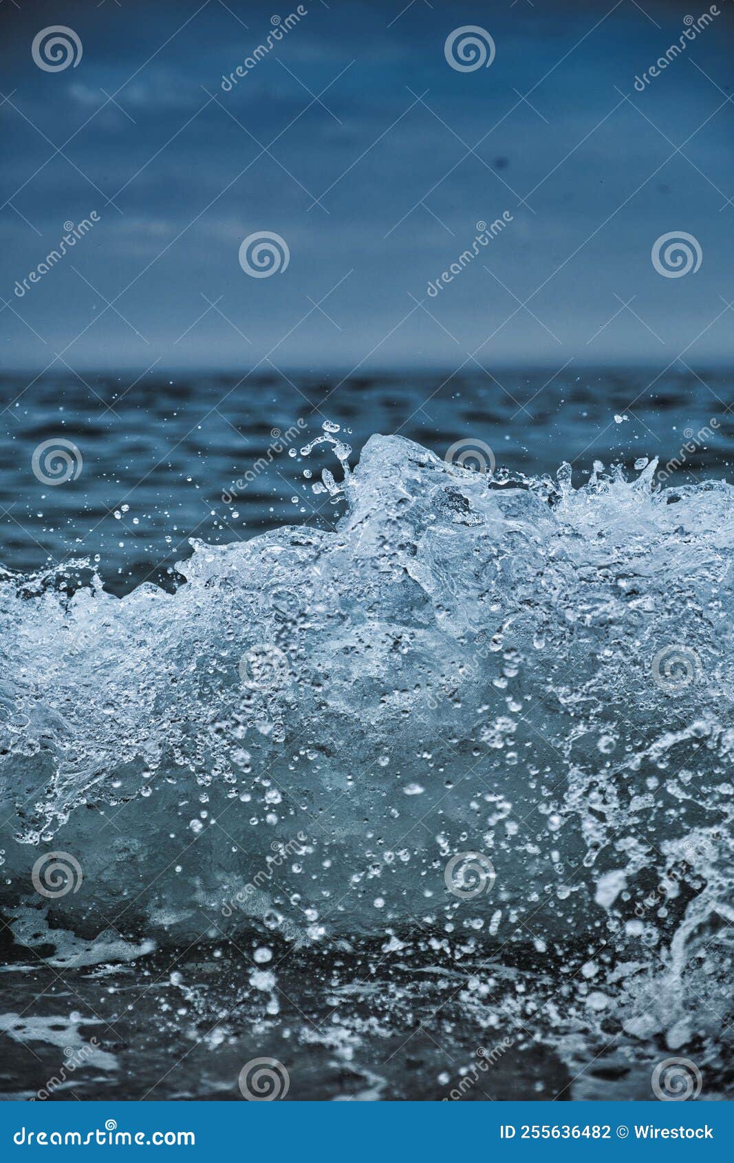 Vertical Shot of Sea Wave Splashes Stock Photo - Image of nature, coast ...