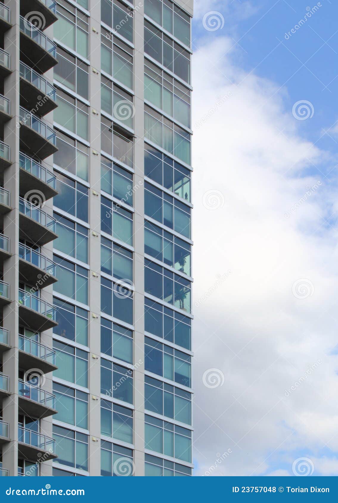 Vertical Shot with Sky in View Stock Photo - Image of blue, exterior ...
