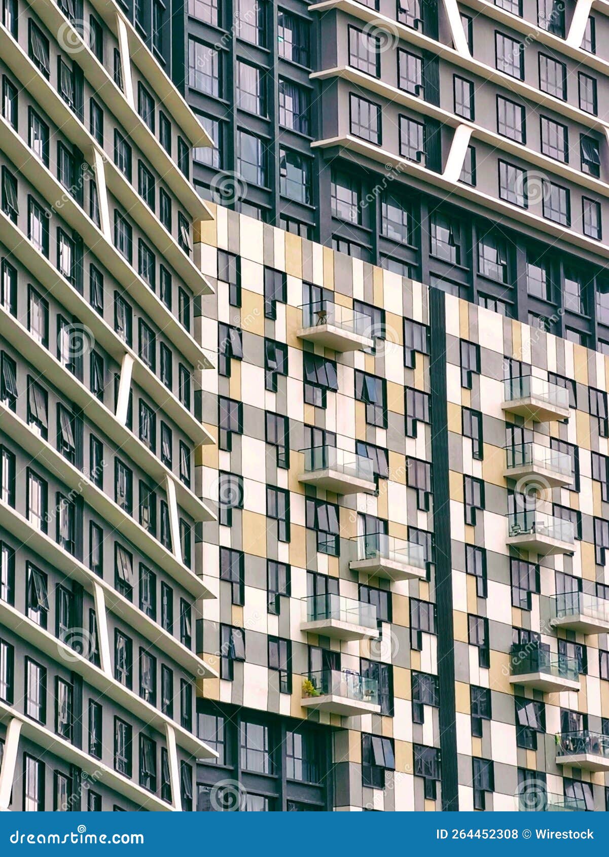 Vertical Shot of Skyscrapers Buildings Stock Photo - Image of ...