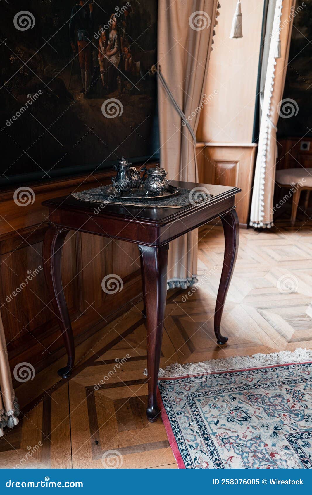 Vertical Shot of a Small Table with a Tea Set on it in Zofingen ...