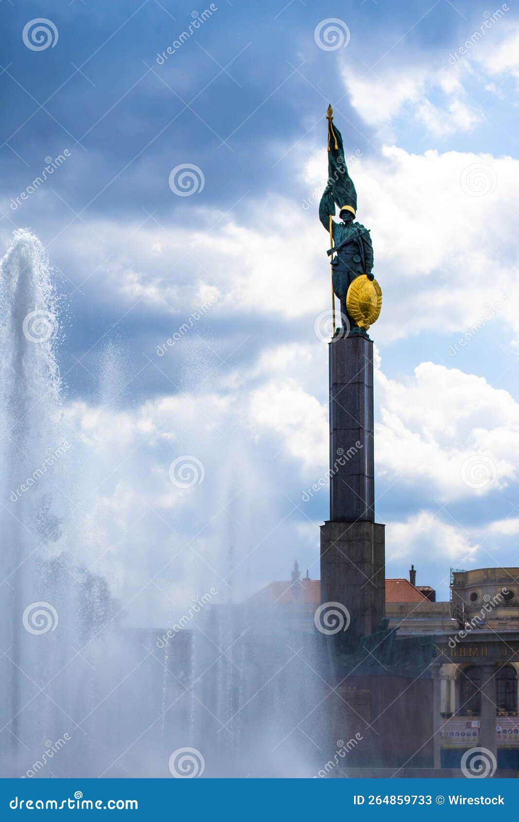 Vertical Shot of the Soviet War Memorial in Vienna, Austria on a Nice ...