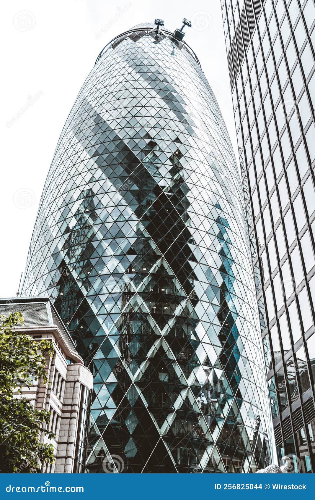 Vertical Shot of the 30 St Mary Axe, Also Called the Gherkin Editorial ...