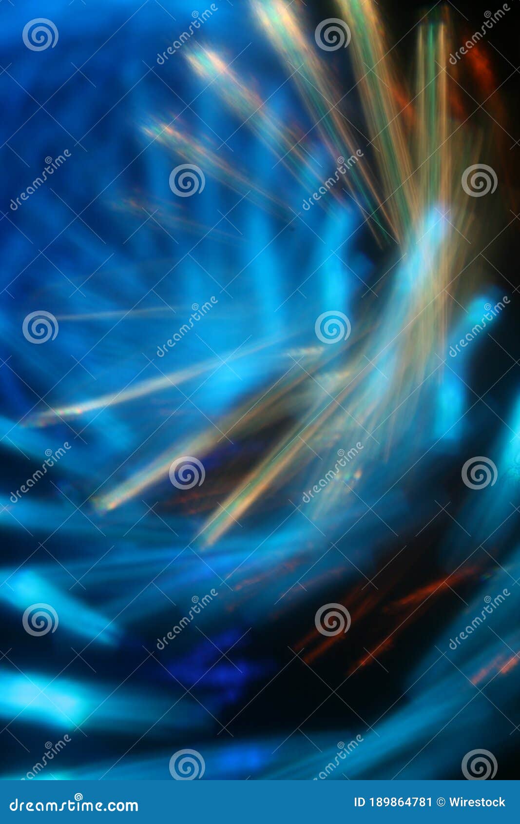 Vertical Shot of Staggered and Refracted Light Layers-vortex Light ...