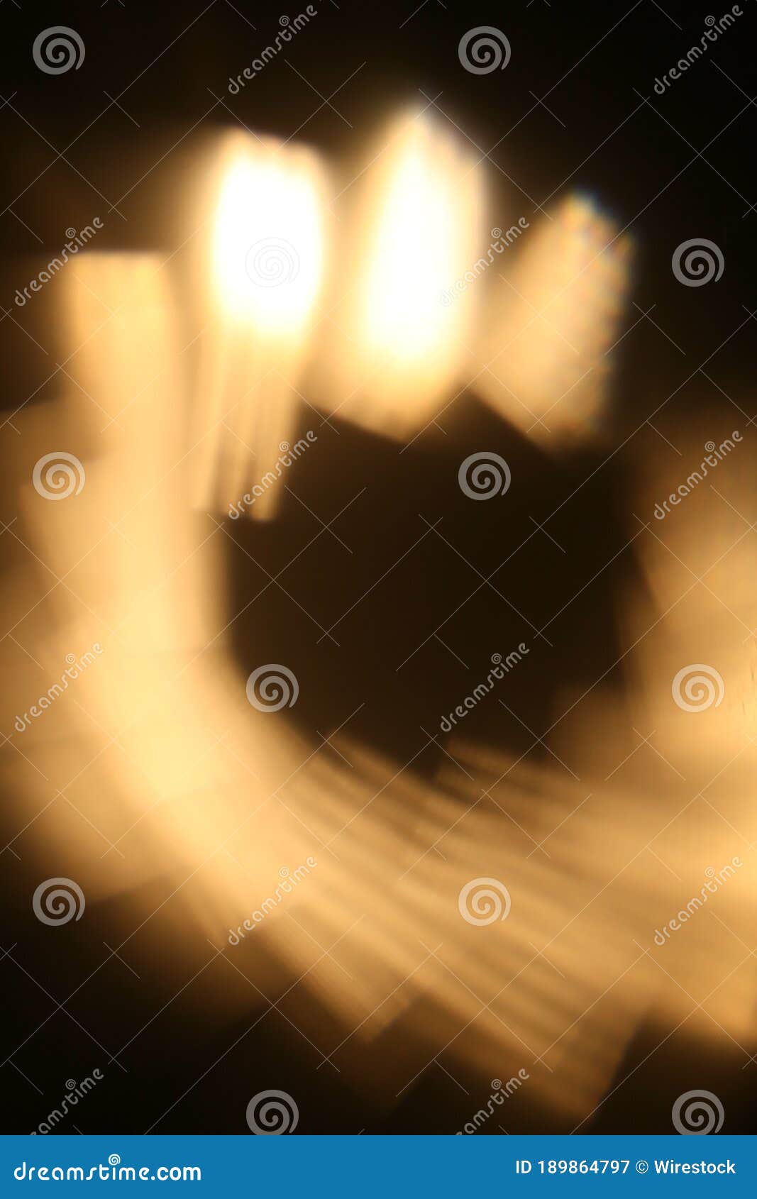 Vertical Shot of Staggered and Refracted Light Layers-vortex Light ...