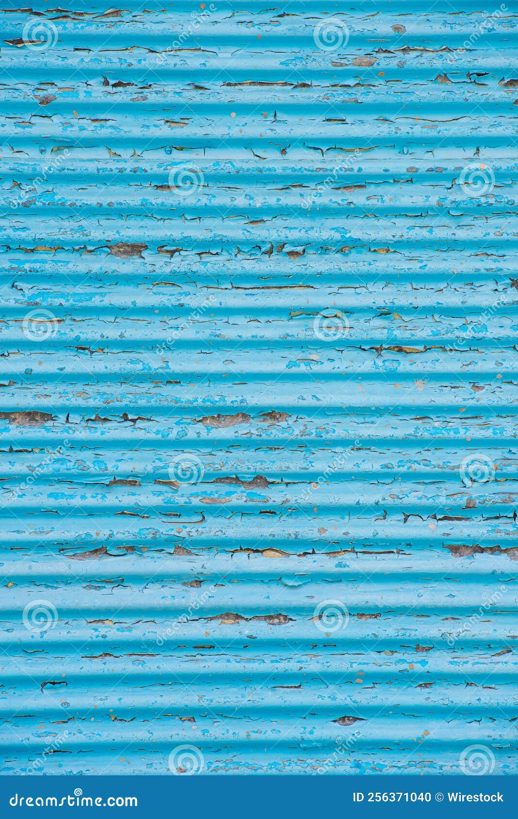 Vertical Shot of a Texture of a Metal Surface with a Weathered Blue ...