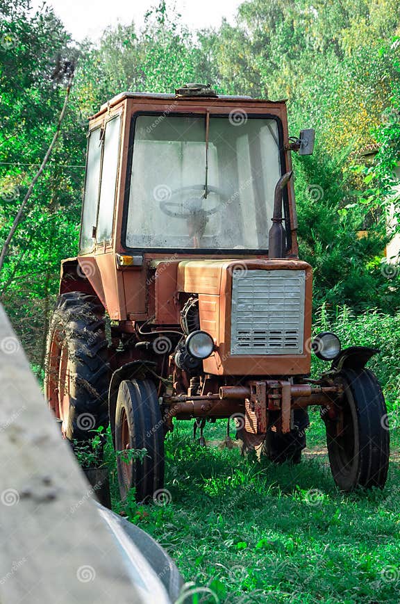 Vertical Shot of the Tractor Stock Image - Image of farming, vertical ...