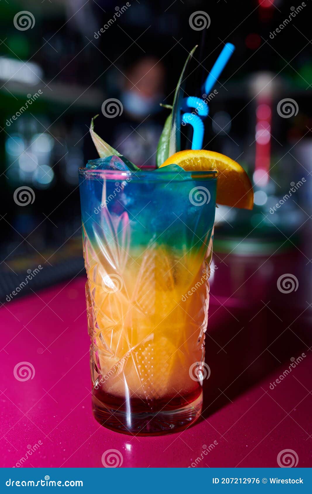 Vertical Shot of Tropical Cocktail Drink in the Stock Photo - Image of ...