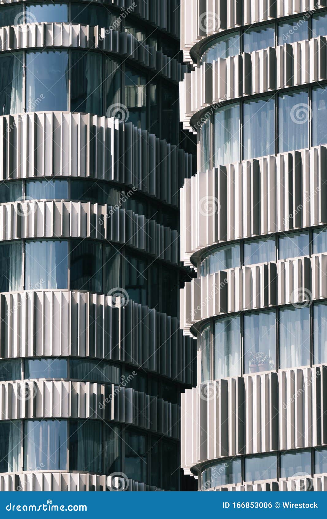 Vertical Shot of Two High Rise Buildings Captured at Day Time Stock ...