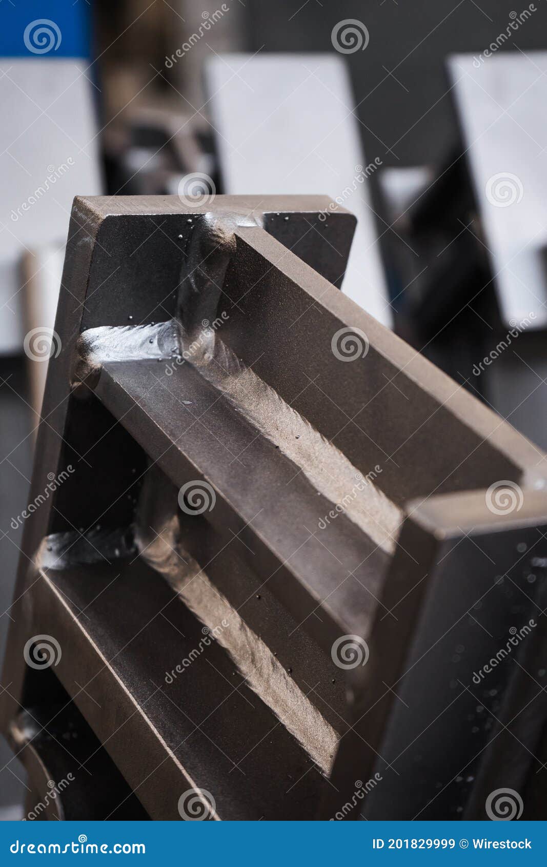 Vertical Shot of Welded Metal Stock Image - Image of instrument, work ...