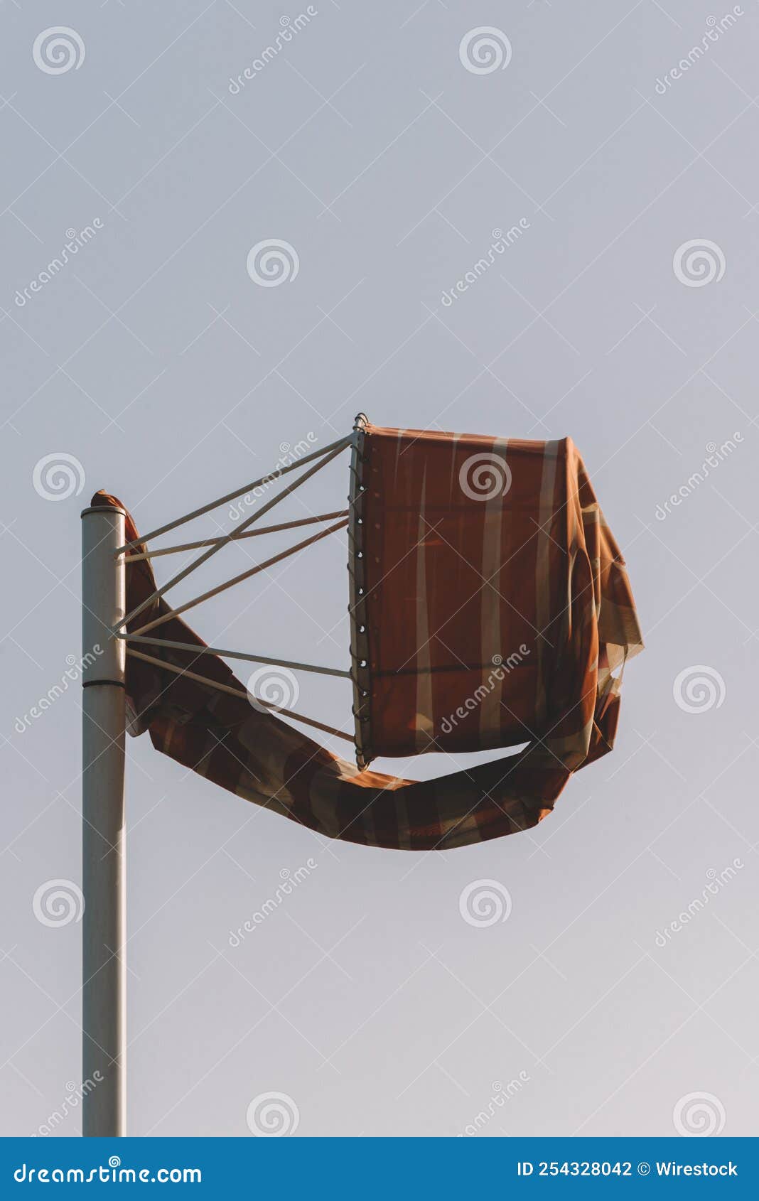Vertical Shot of a Windsock with the Sky in the Background Stock Photo ...