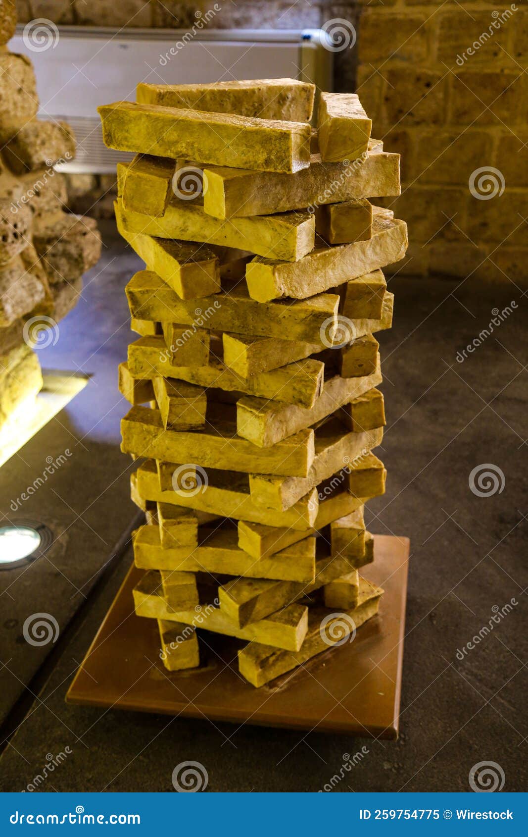 Vertical Shot of Wooden Sticks in a Stack Stock Image - Image of ...