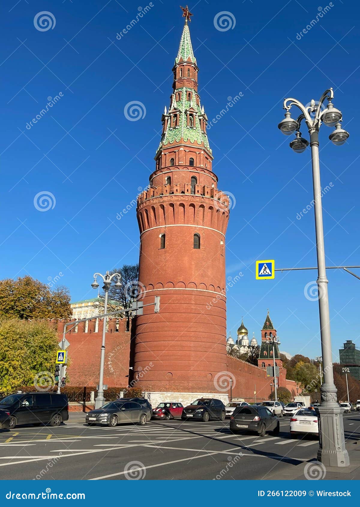 Vertical Show of the Kremlin Tower that is Made Out of Brick Editorial ...