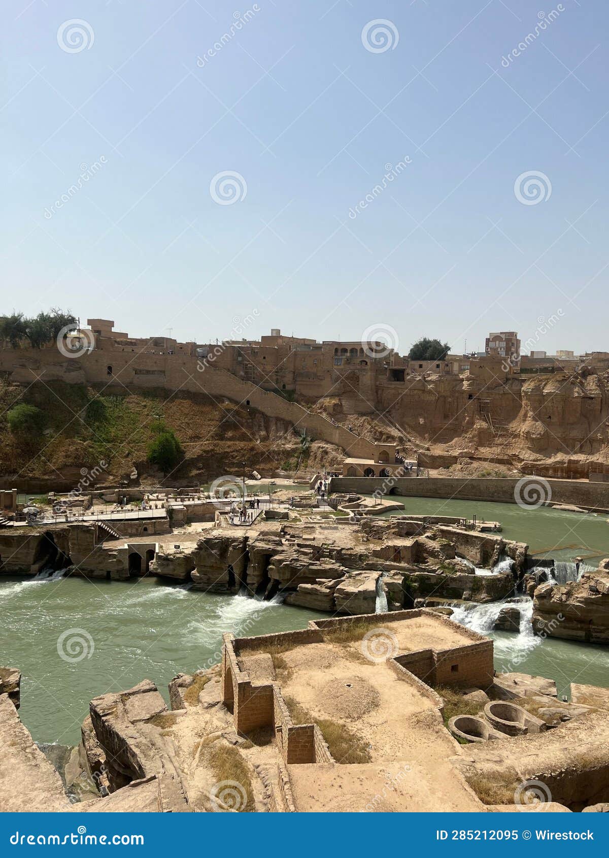 Vertical of Shushtar Historical Hydraulic System in Iran Stock Image ...