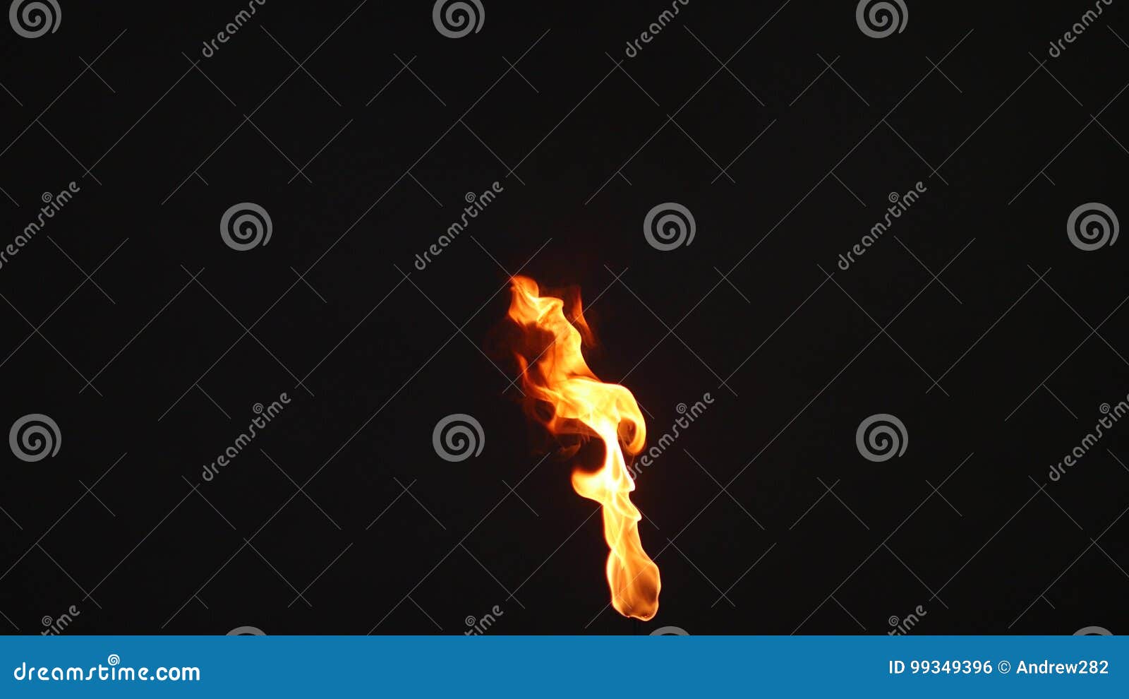 Vertical Single Torch Flame on Black Background Stock Photo - Image of ...