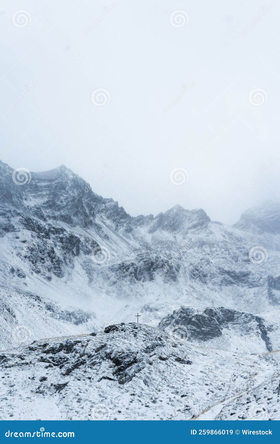 Vertical of the Snowy Alpine Mountains of the Alps Mountain Range in ...