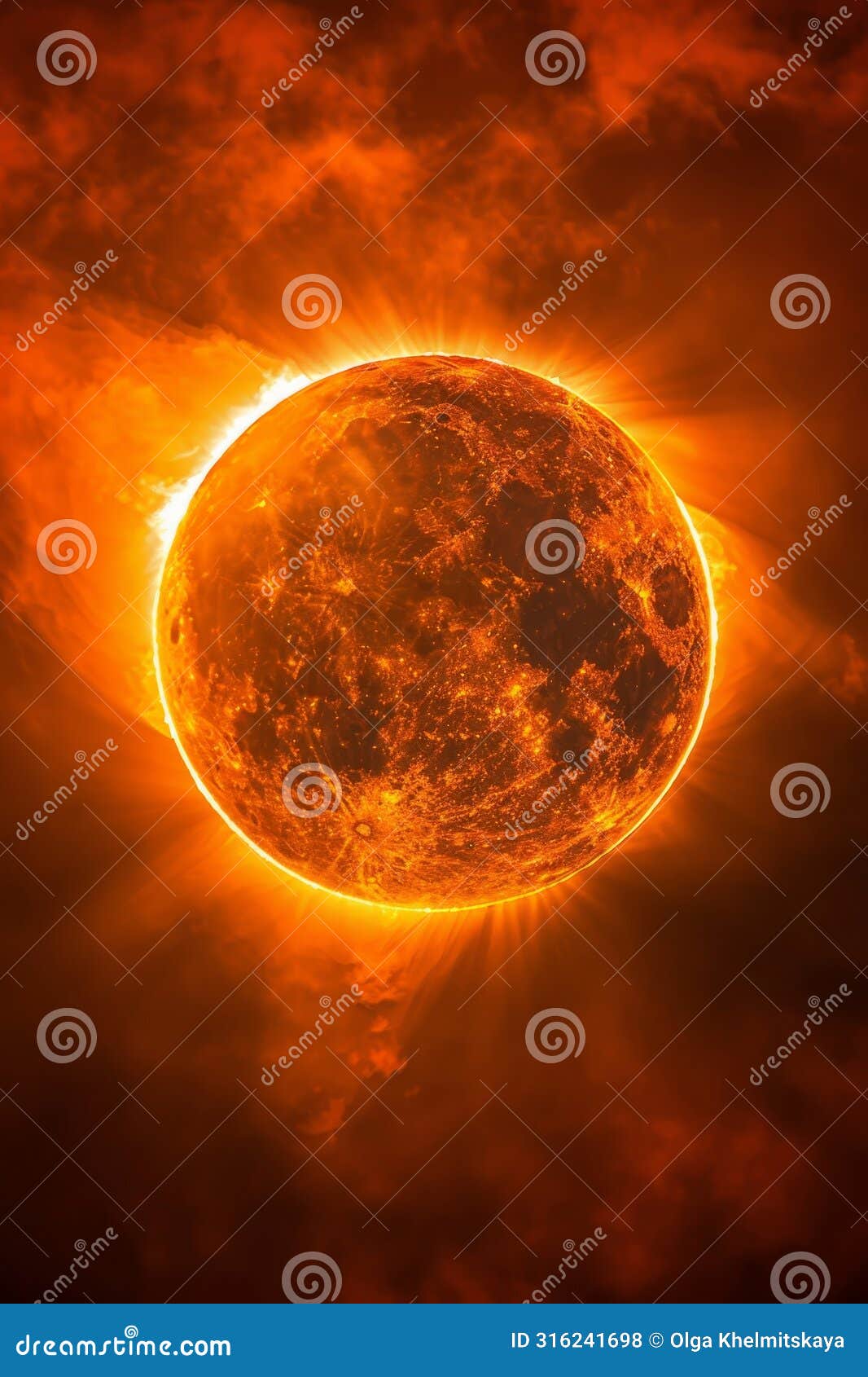 Vertical Solar Eclipse - Captivating View of an Astronomical Phenomenon ...