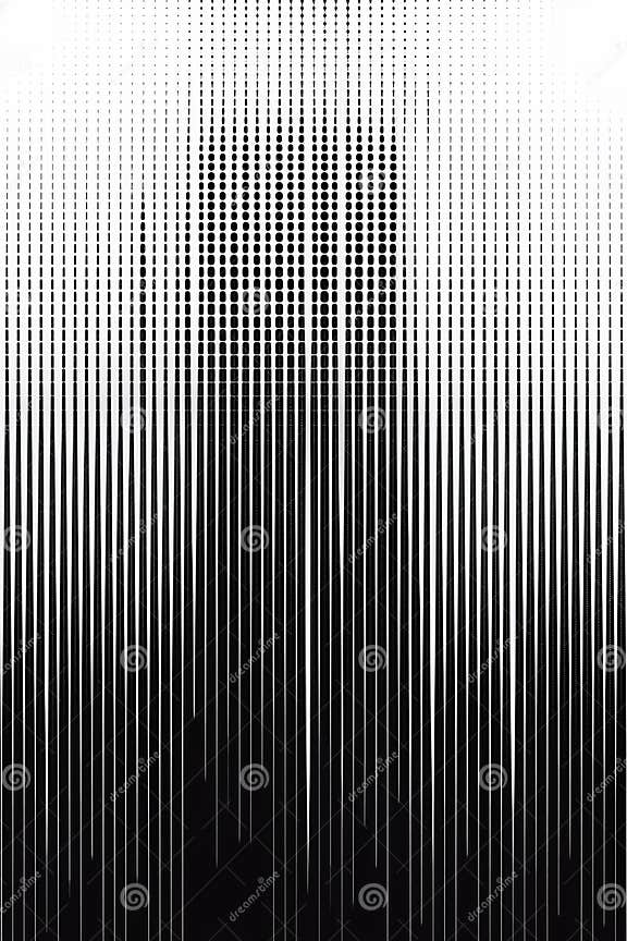 Vertical Speed Line Halftone Pattern Gradually Thinning Out Effect ...