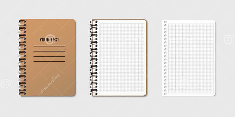 Vertical Spiral Spring Notepad with Space for Your Image or Text on ...