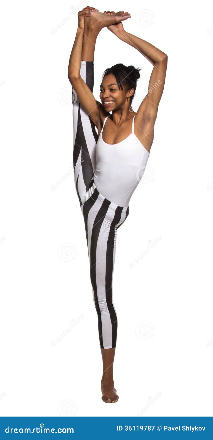 Vertical Splits. Latina Dancer Girl Stock Image - Image of hispanic ...