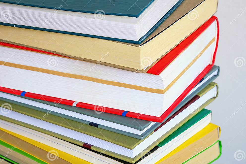 Vertical stack of books stock image. Image of stack - 332235357